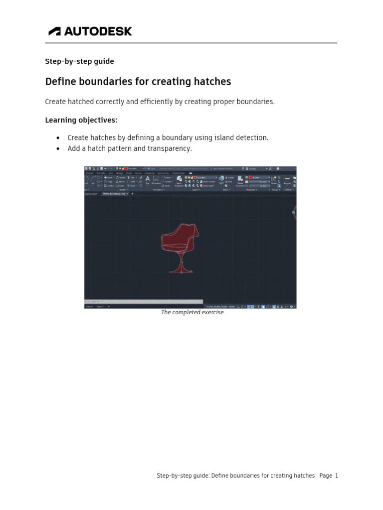 ACADCP24 - SBS - M3!02!04 - Define Boundaries For Creating Hatches | PDF