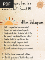 Sonnet 18 - Exam Bank Questions and Suggested Answers | PDF | Literary Criticism | Sonnets