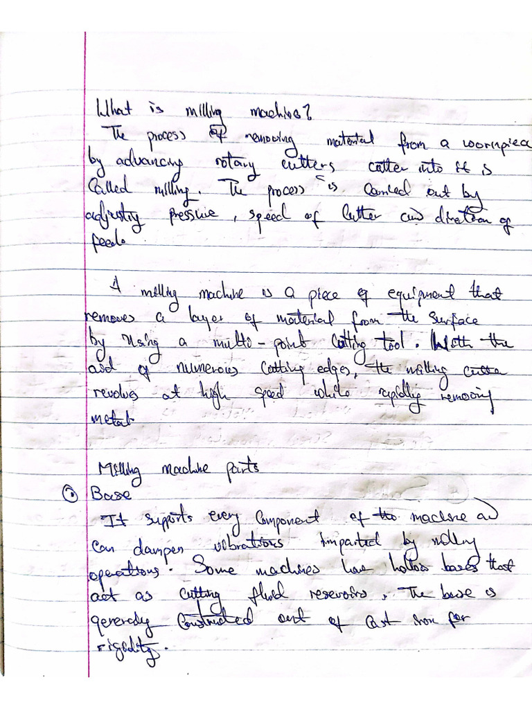 Milling Machine | PDF