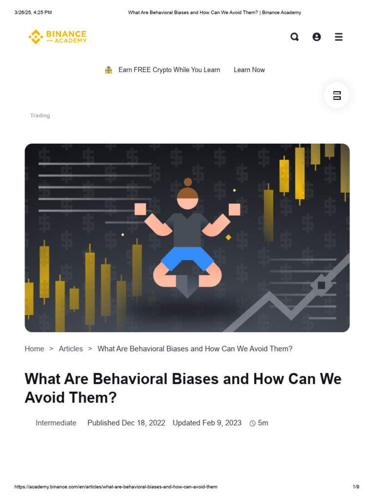 Avoiding Behavioral Biases in Crypto Trading | PDF | Behavioral ...