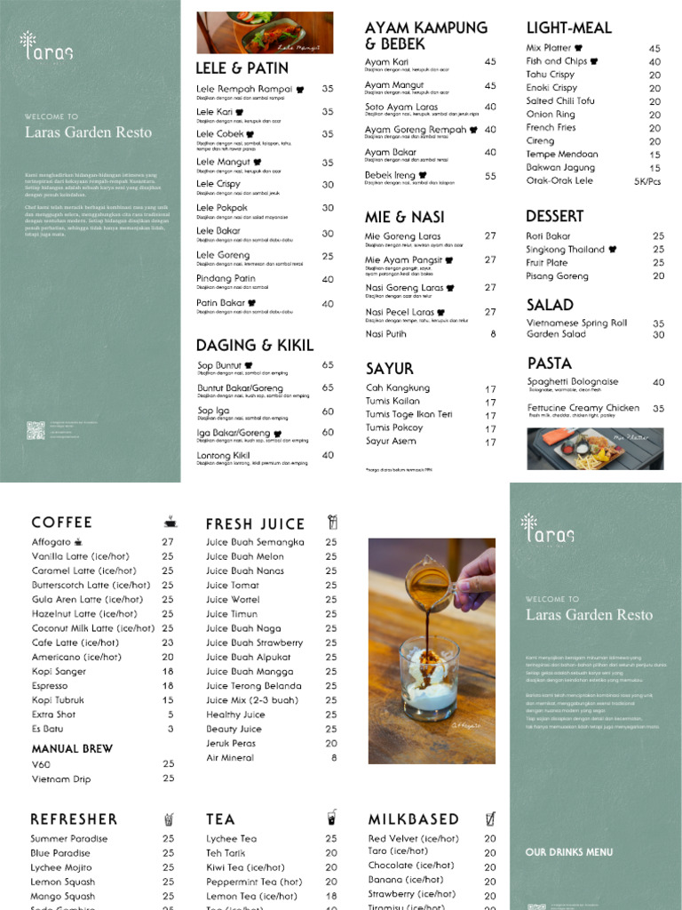 Menu Laras Garden Resto Gdrive djfjjjfjf | PDF