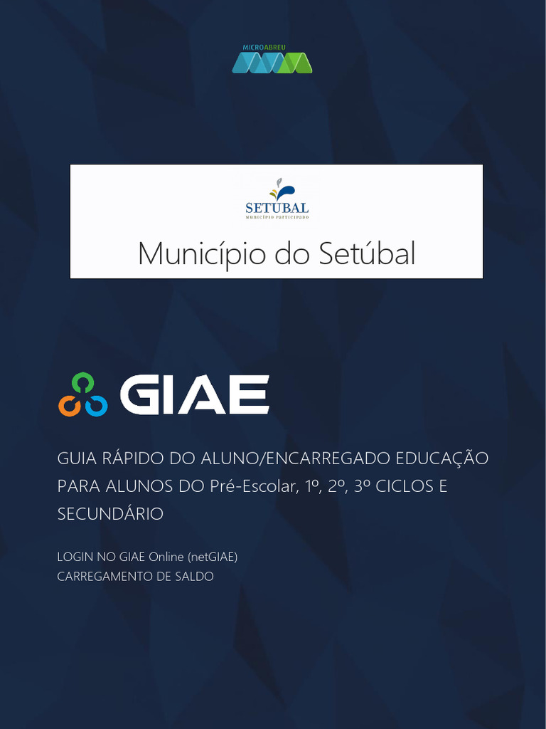 Guia GIAE: Login e Carregamento de Saldo | PDF