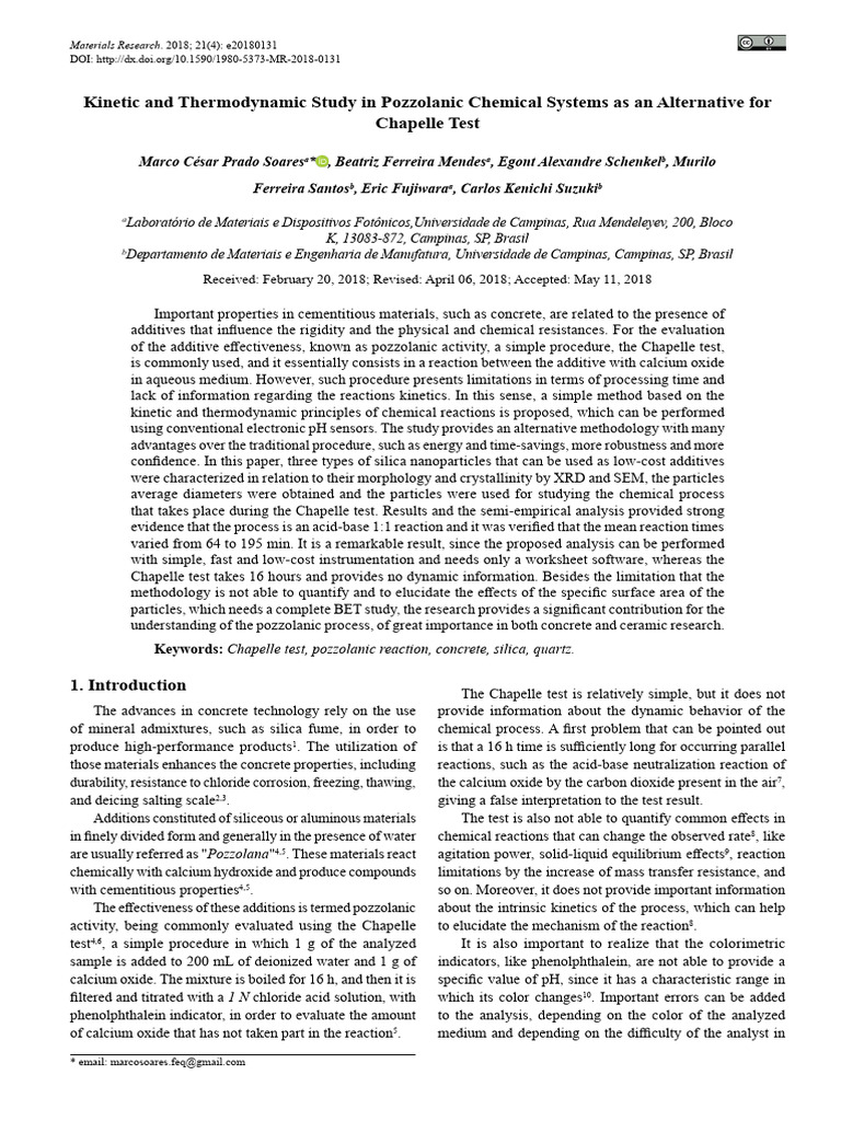 Alternative Method for Chapelle Test Analysis | PDF | Chemical ...