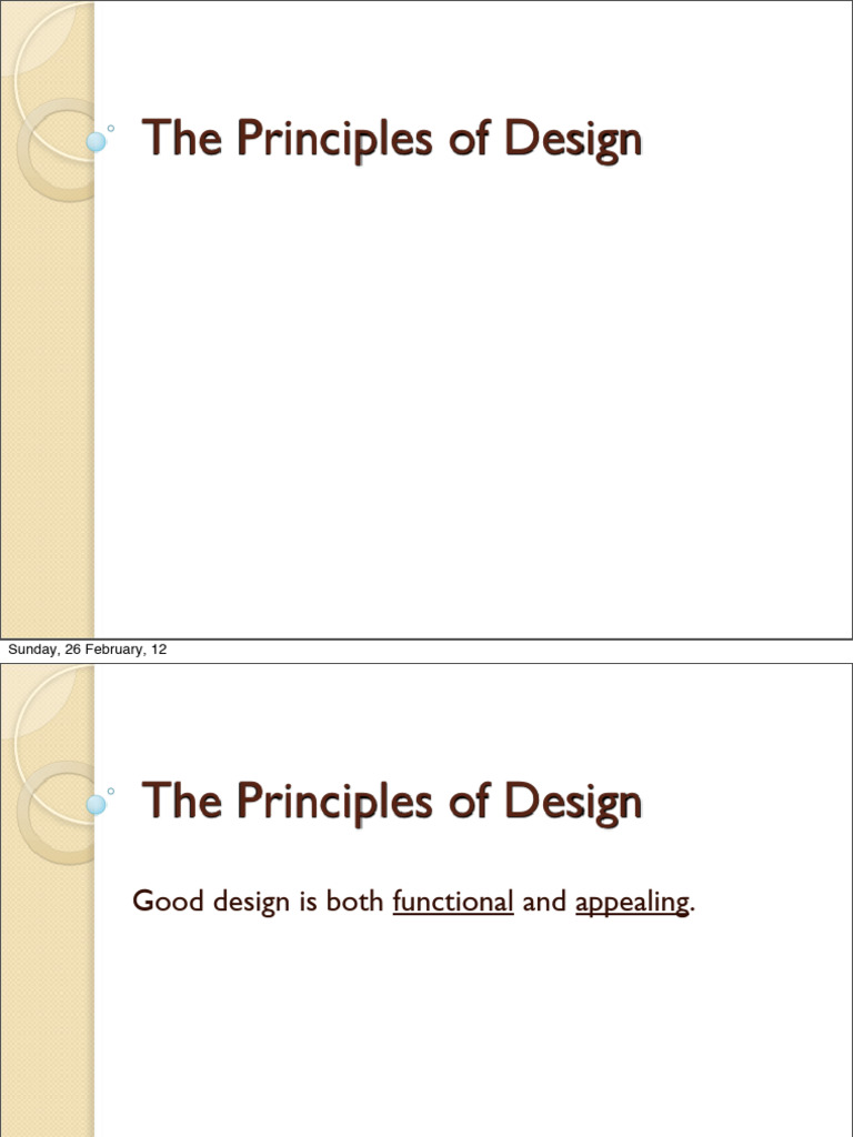 Principles of Design | PDF | Color | Visual System