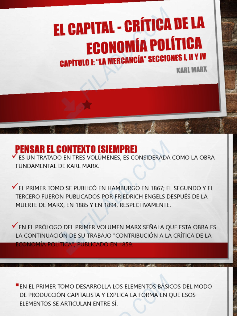 El Capital | PDF | Karl Marx | marxismo