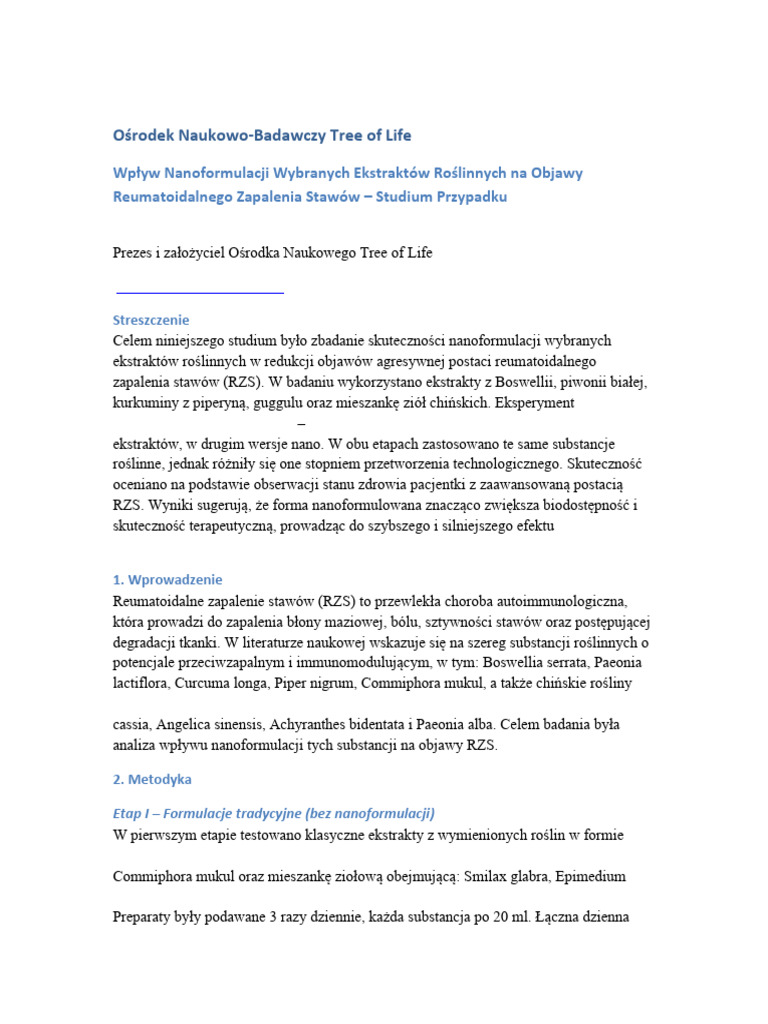 Publikacja Rzs Treeoflife Final Hiperlacze | PDF