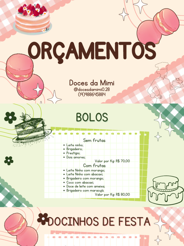 Doces Da Mimi - CATÁLOGO | PDF