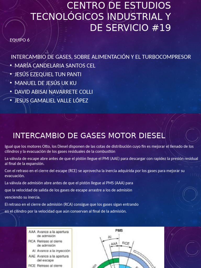 Intercambio de Gases en Motores Diesel | PDF