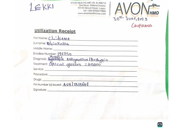 Avon Hmo | PDF