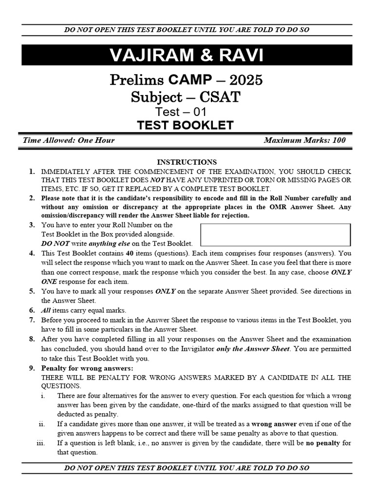 Full Csat Camp | PDF