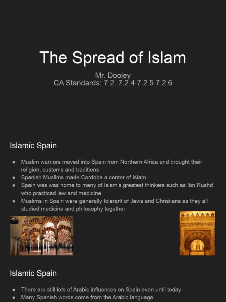 Influence of Islam in Spain and Beyond | PDF | Caliphate | Arabs