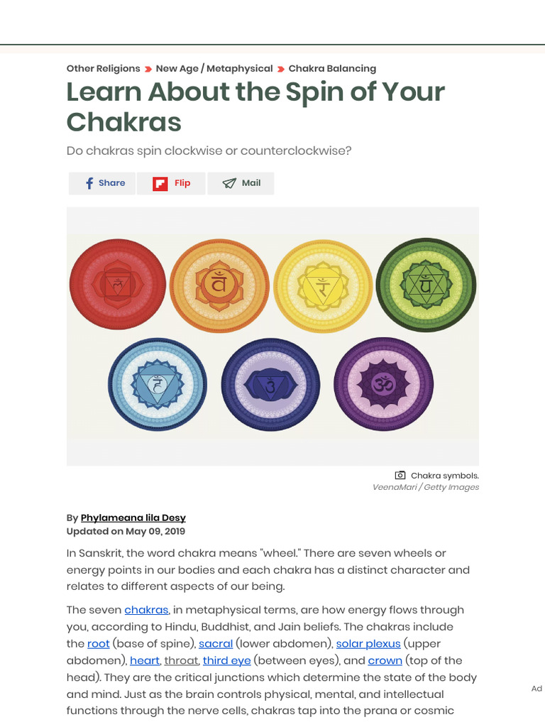 Chakra Spin Direction Explained | PDF | Chakra