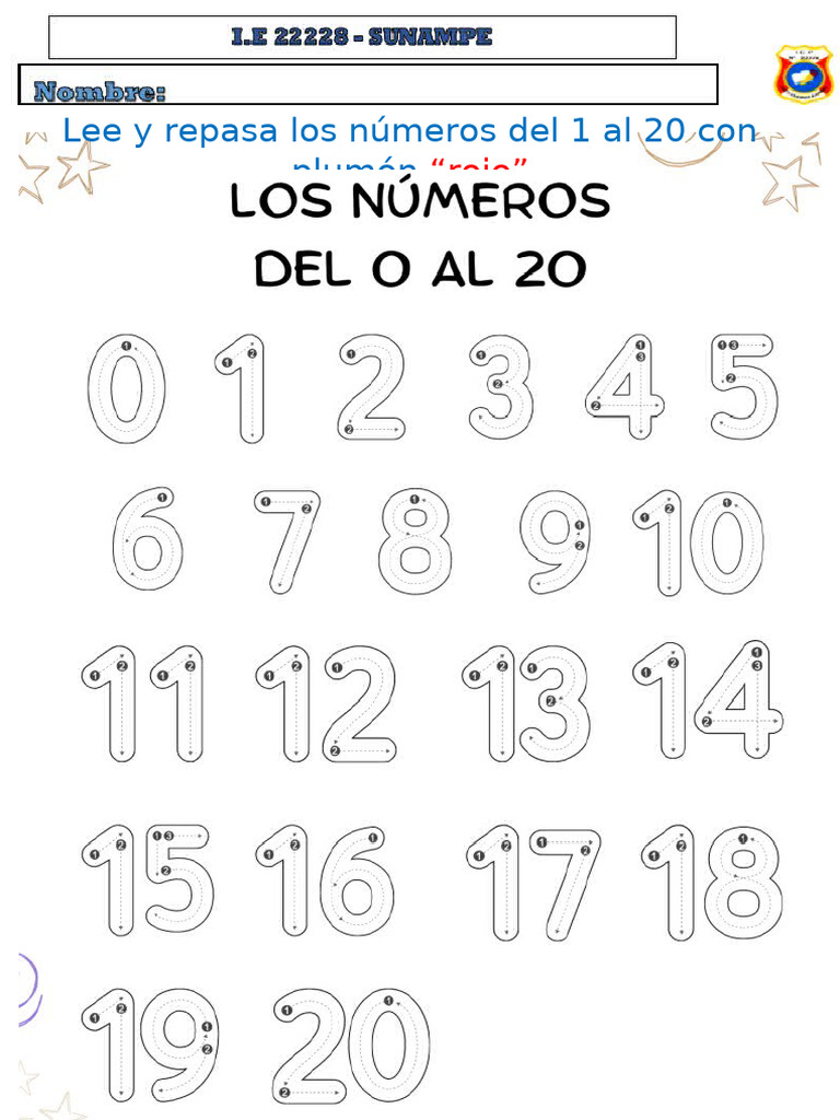 1 Al 20 - Recorta y Pega M | PDF