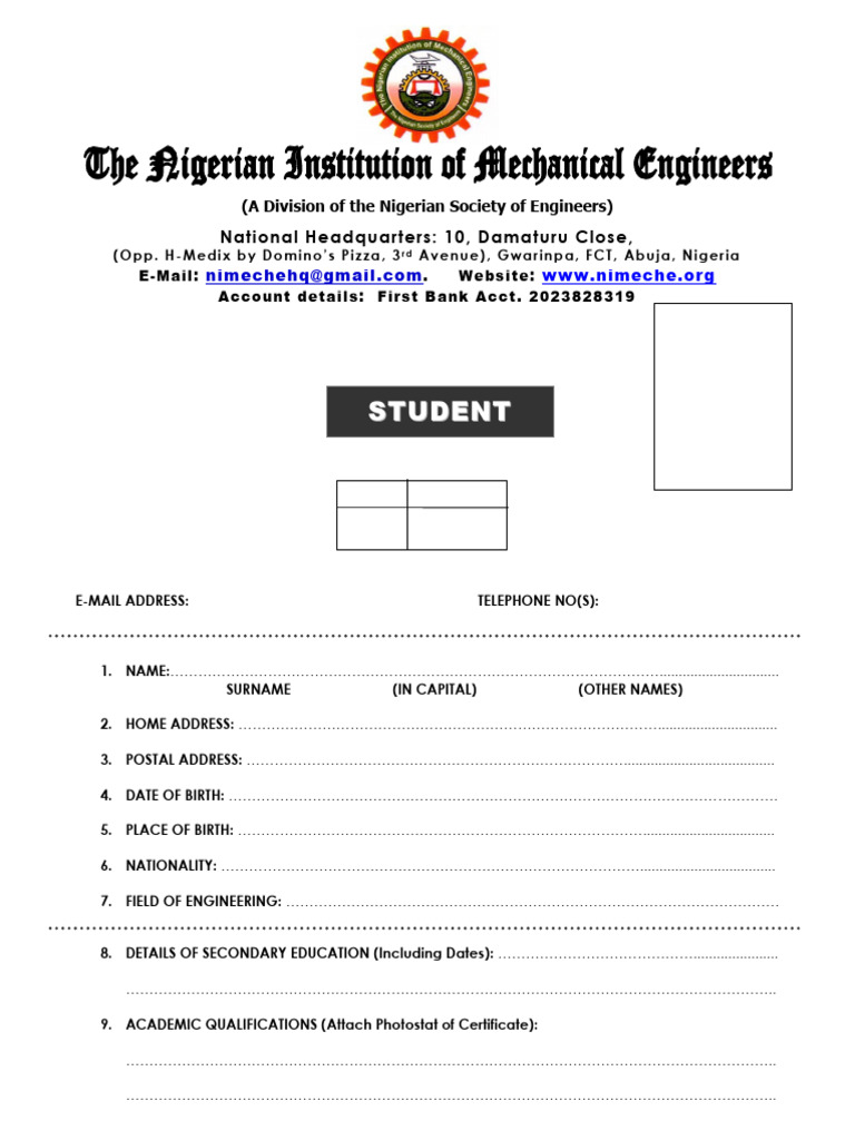 Studentship Form | PDF | Chess Openings | Chess