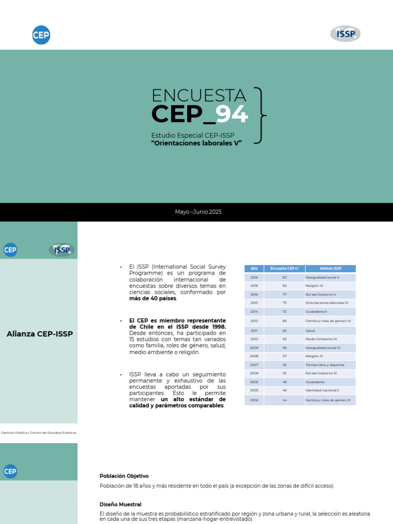 Encuesta CEP | PDF