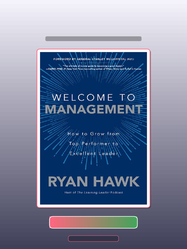 Real Test Bank Welcome To Management How To Grow From Top Performer To ...