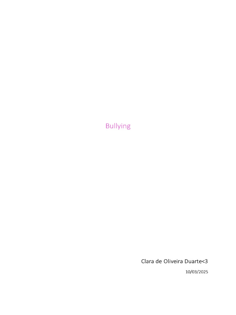 Bullying | PDF