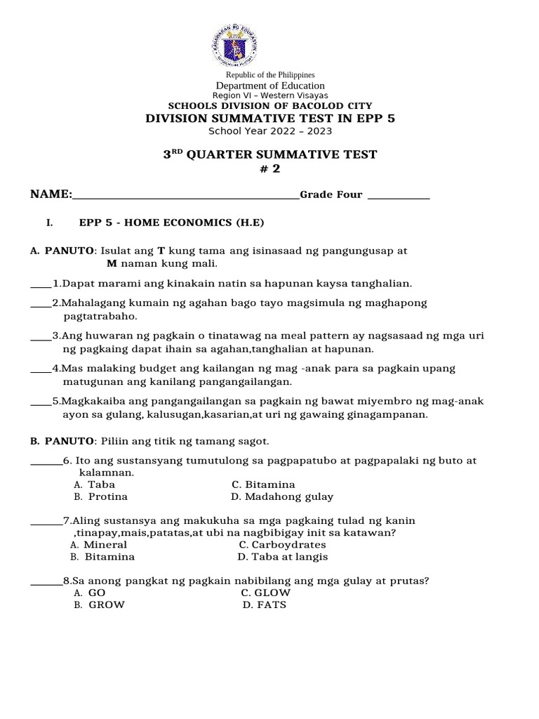 Epp 5 He Afa 2 | PDF