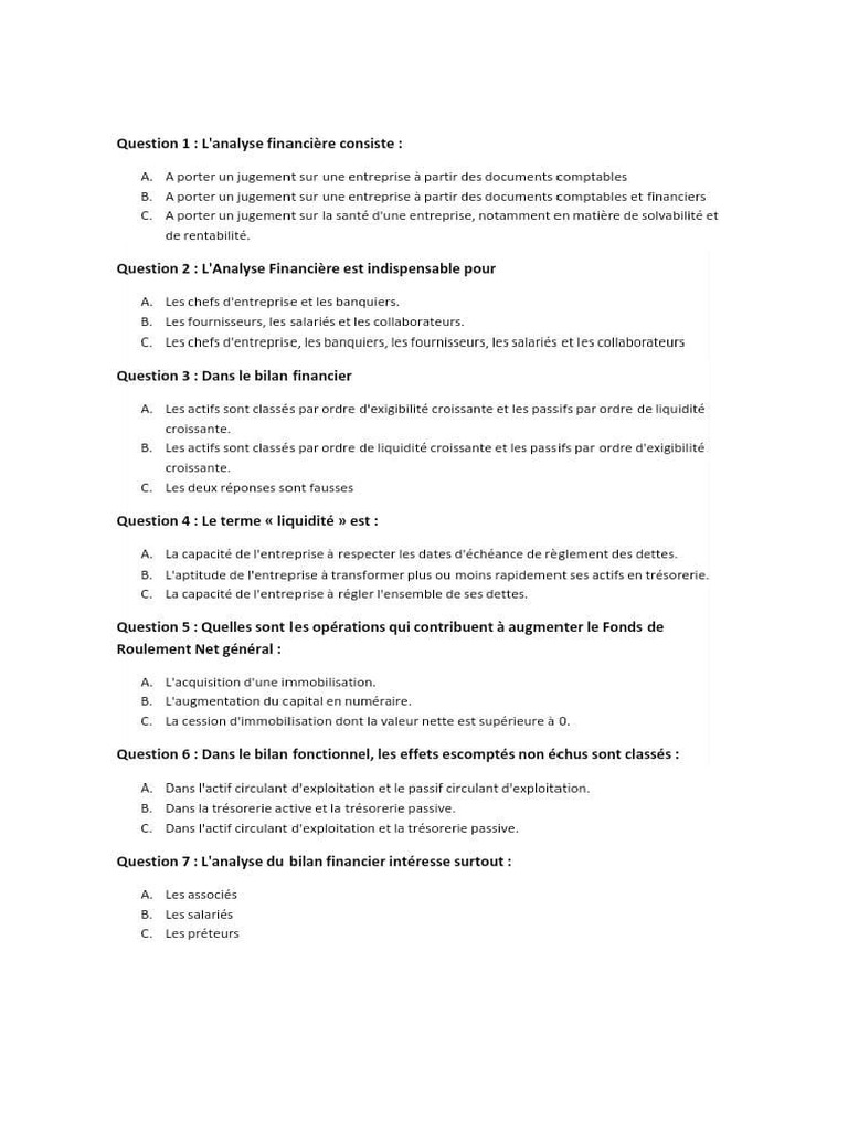 QSM Analyse Financière | PDF
