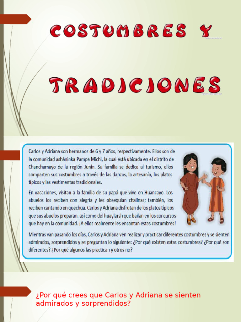 Costumbres y Tradiciones | PDF