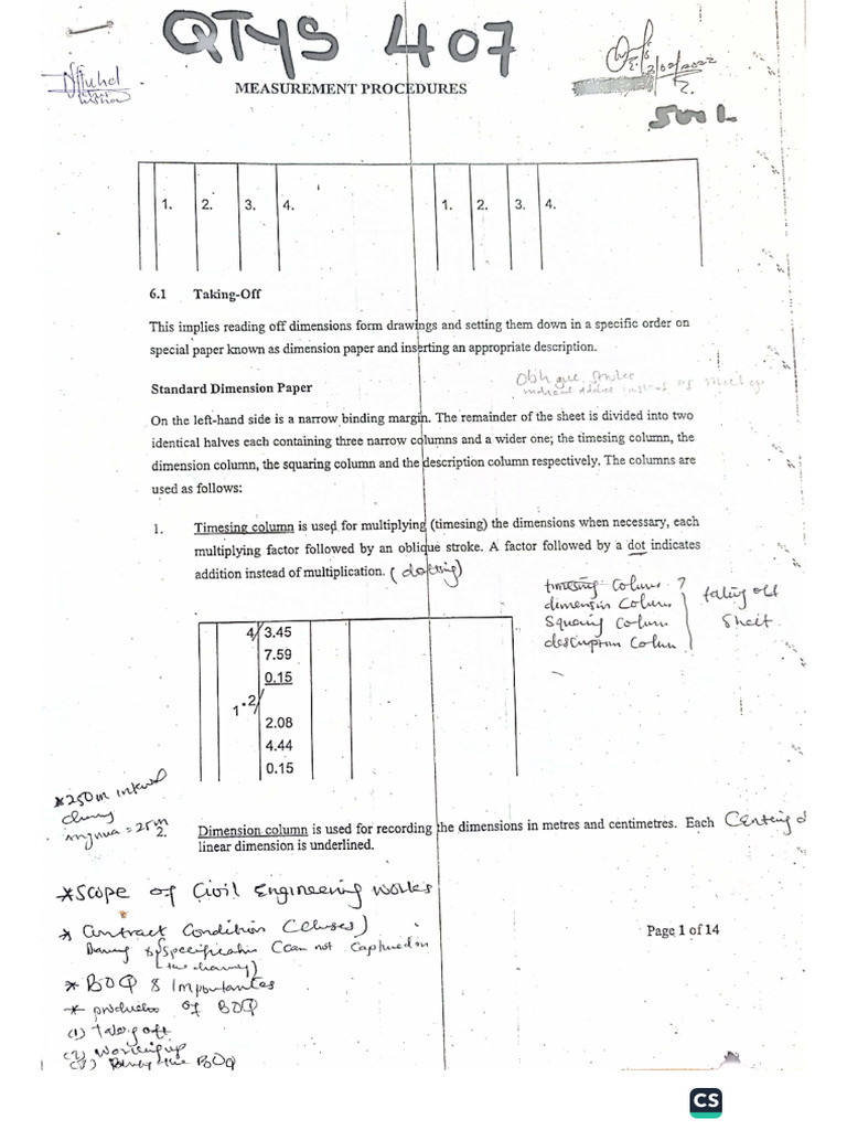 QTYS407 Part 1 Take Off | PDF