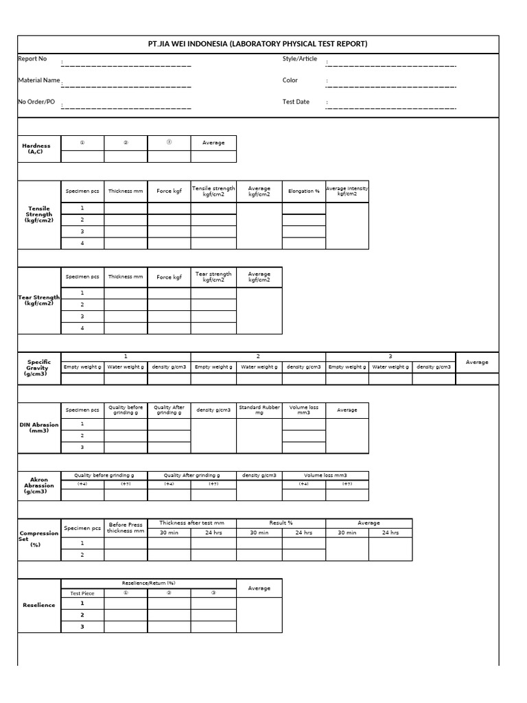 Blank Form Worksheet | PDF | Applied And Interdisciplinary Physics ...