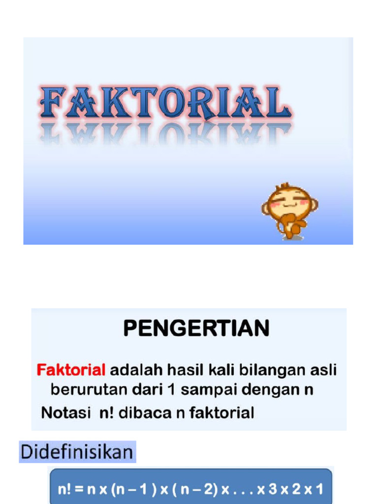 Notasi Faktorial | PDF