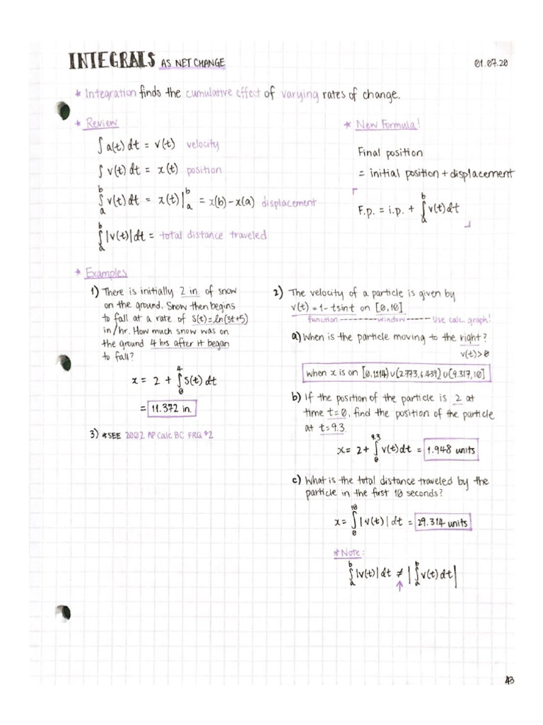 Applications of Integrals | PDF