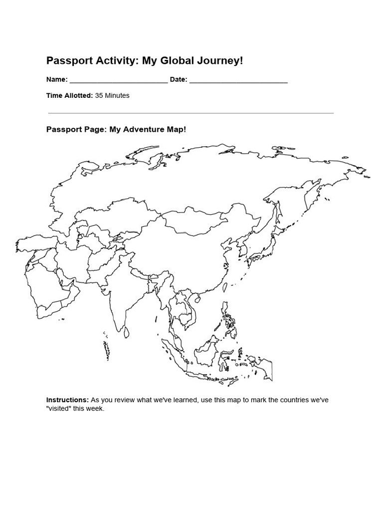 Journey Polyglot - Passport Activity | PDF