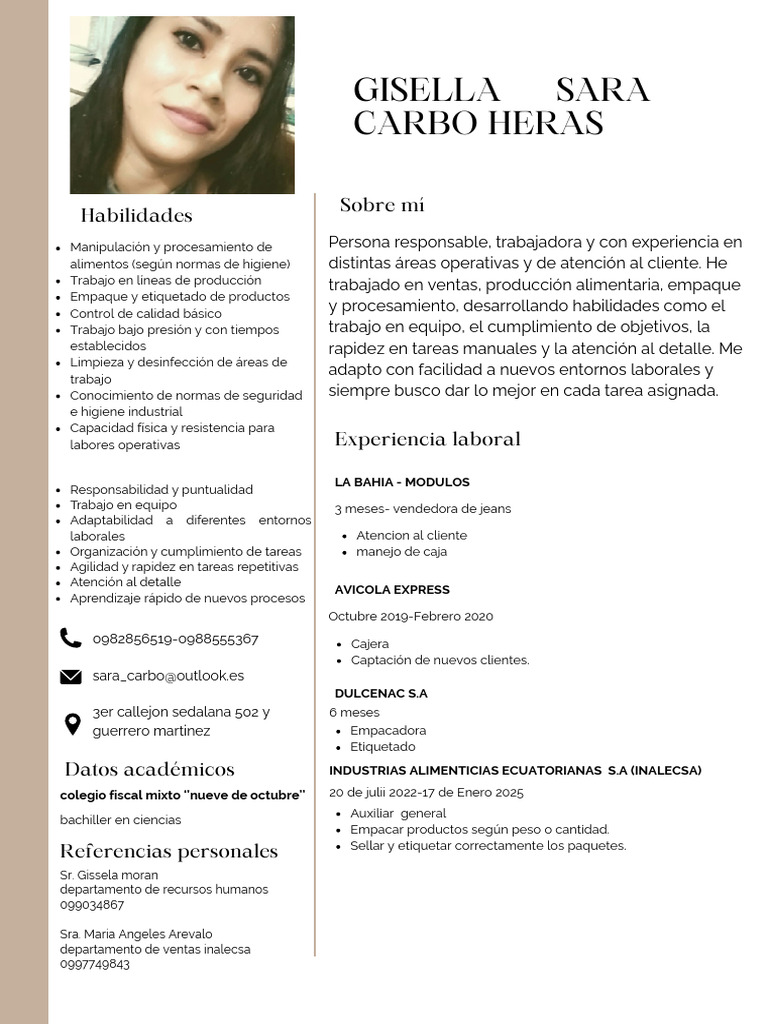 Curriculum Vitae Sara Carbo-1 | PDF