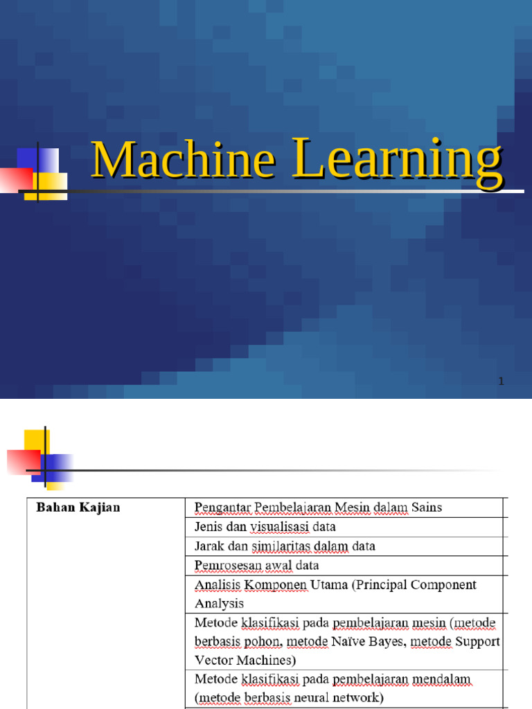 Pengantar Machine Learning | PDF