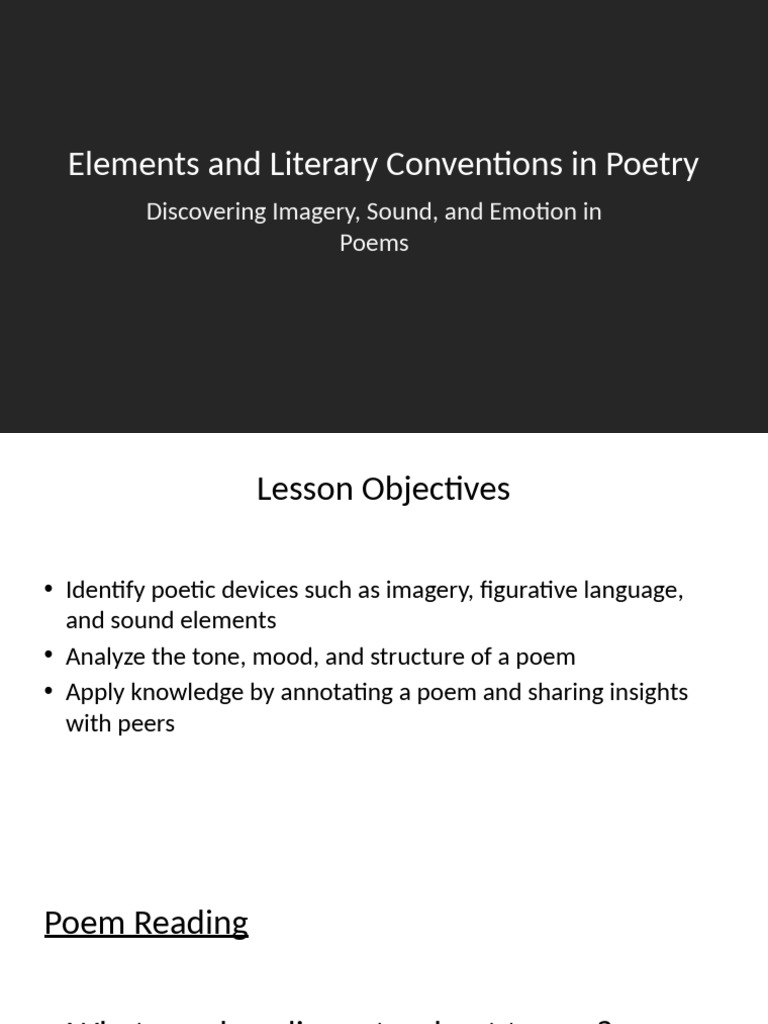 Understanding Poetic Conventions | PDF | Poetry | Poetic Devices