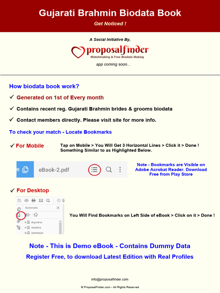 Gujarati Brahmin Matrimony Biodata Guide | PDF