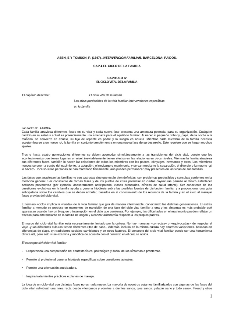Asen Intervencion Familiar Cap IV | PDF | Adultos | Homosexualidad