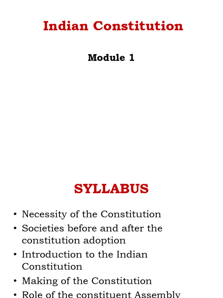 Indian Constitution Mod 1 | PDF | British Raj | Political Charters