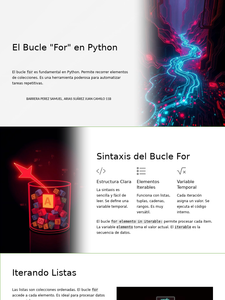 Recuperacion Informatica Primer Periodo, Ciclo For | PDF | Python ...