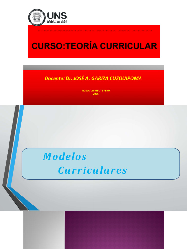 Modelos Curriculares | PDF | Plan de estudios | Pedagogía