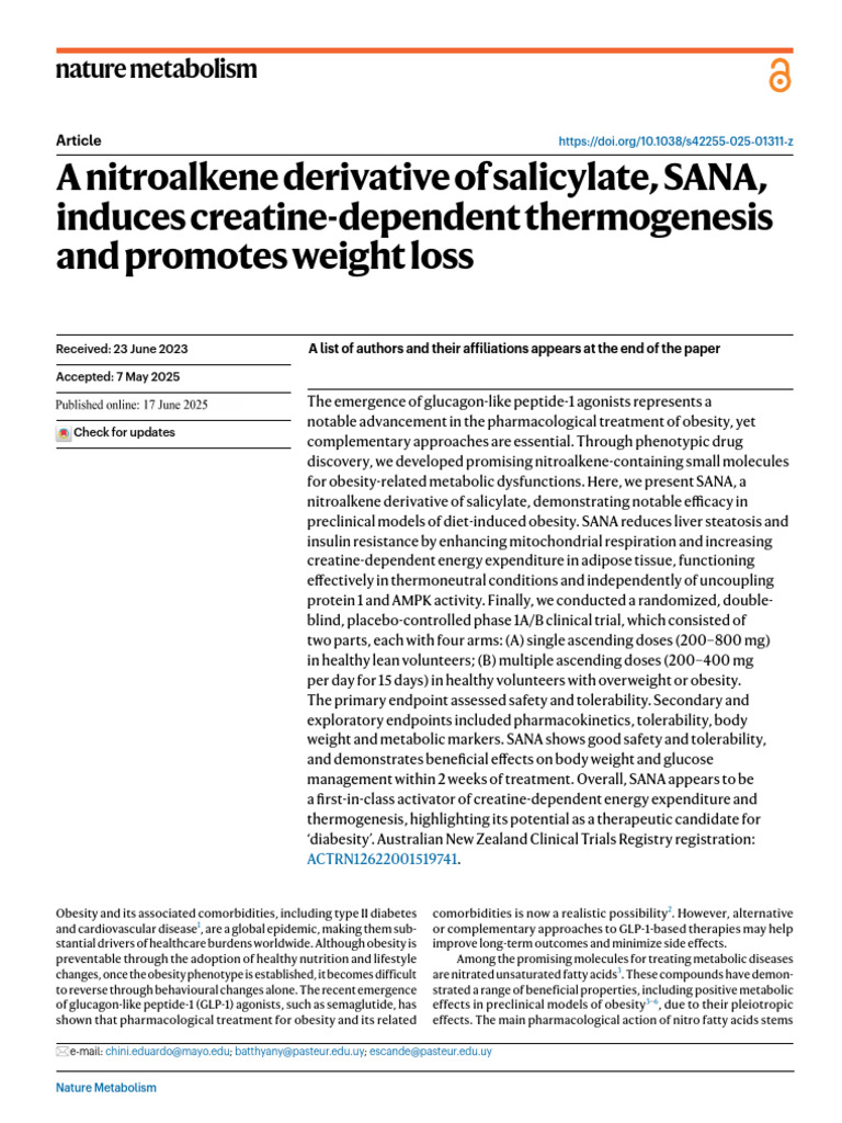 Sana | PDF | Adipose Tissue | Obesity