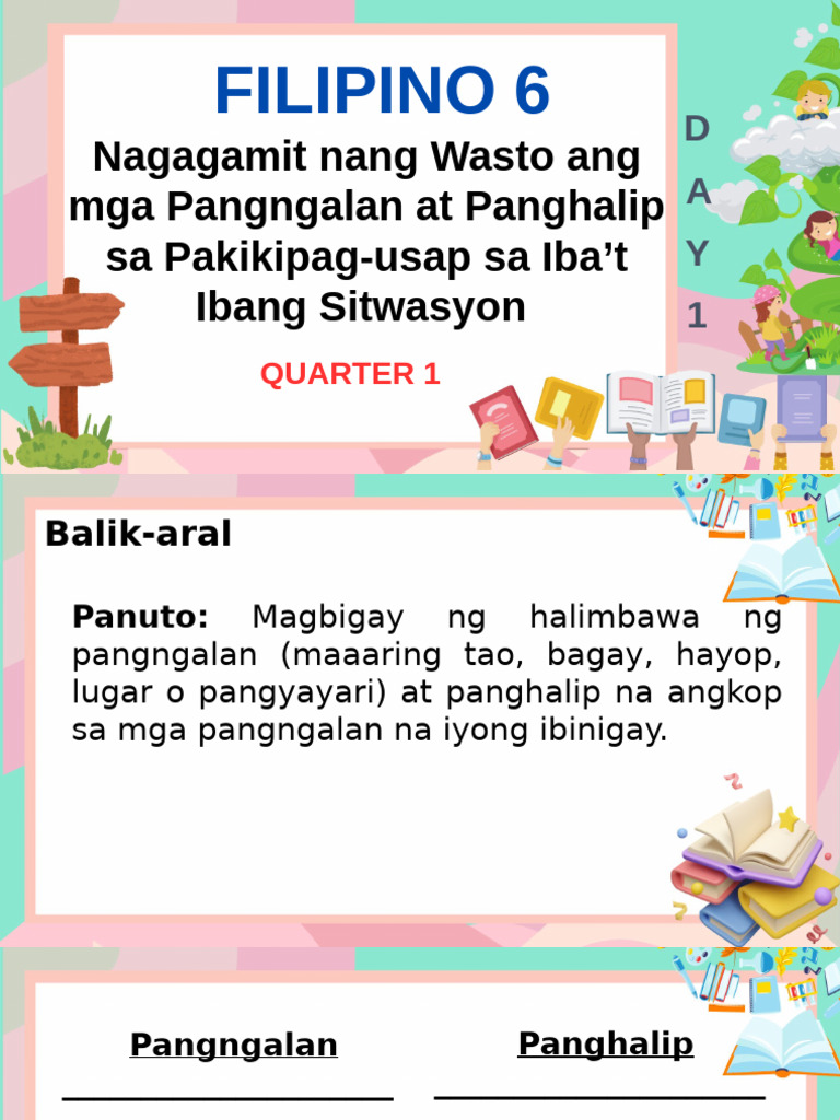 Filipino 6 q1 Week 3 | PDF