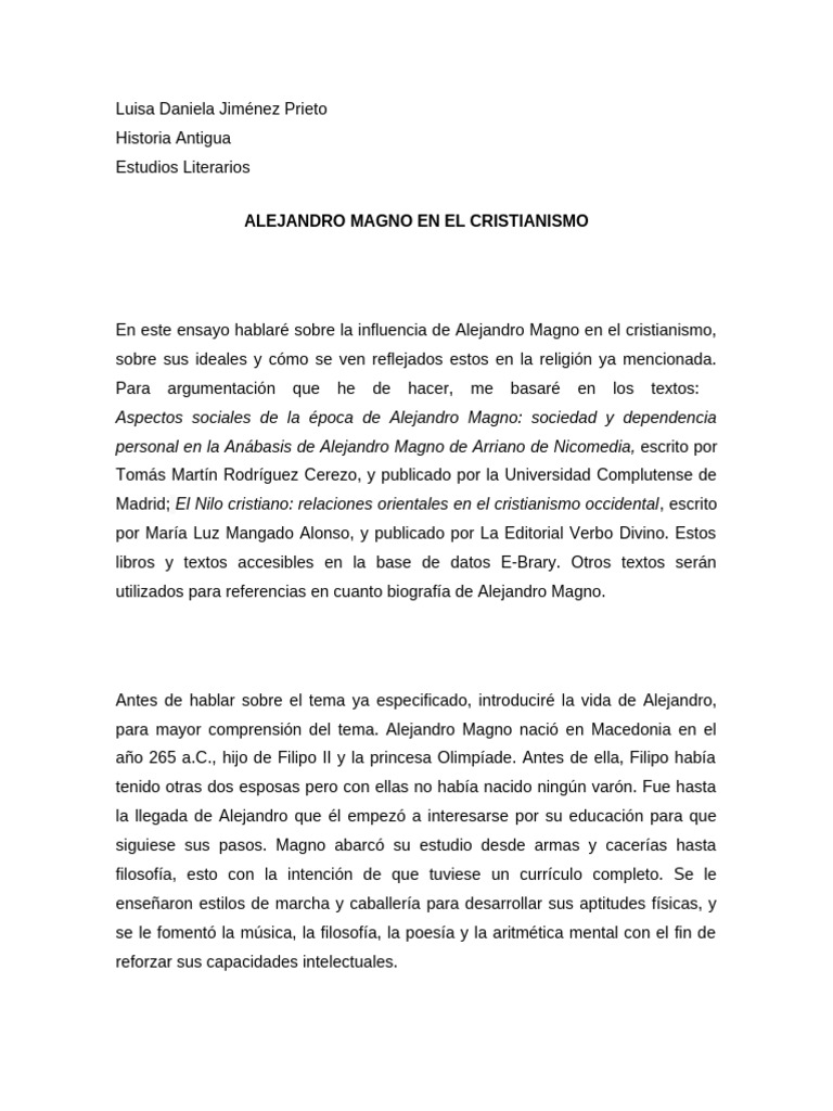 Alejandro Magno en El Cristianismo | PDF | Alejandria | Alejandro el Grande
