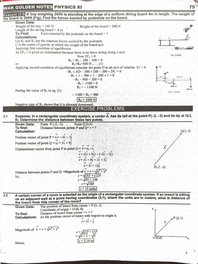 Physics - Mdcat - Vectors and Equilibrium Numerical | PDF