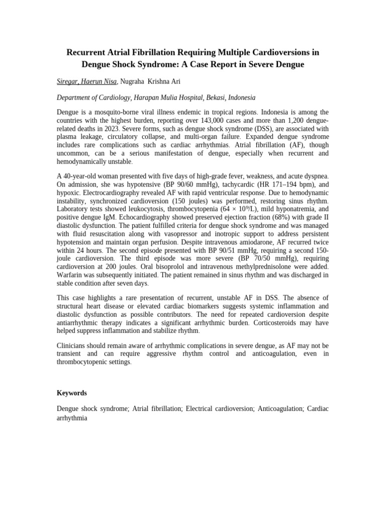 Abstract Recurrent Atrial Fibrillation Requiring Multiple ...