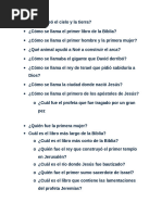 100 Preguntas Biblicas Fáciles | PDF | Jacob | David