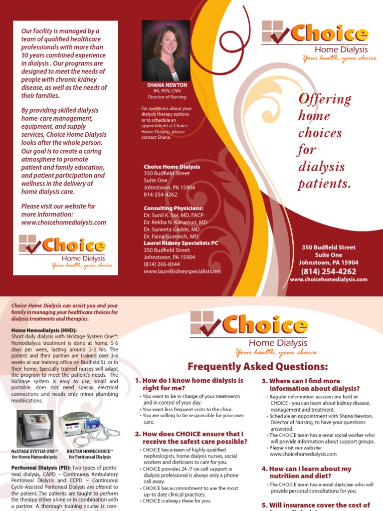 Brochure Rev04 | PDF | Dialysis | Hemodialysis