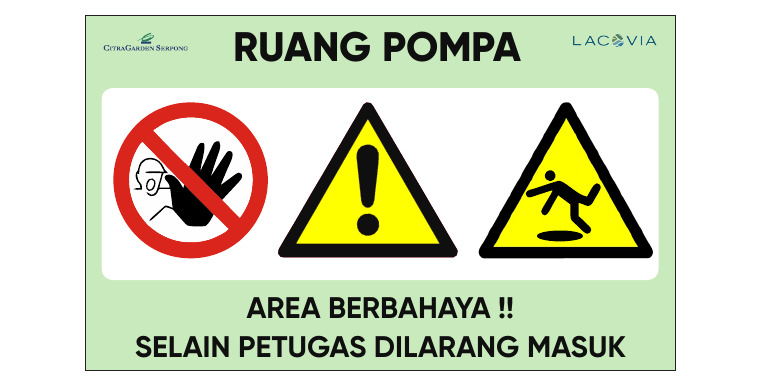 Plank Ruang Pompa Uk. 50x30 CM | PDF