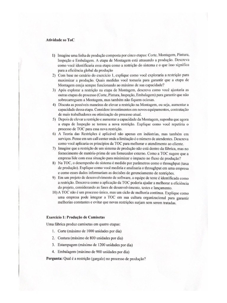 Atividade So ToC | PDF