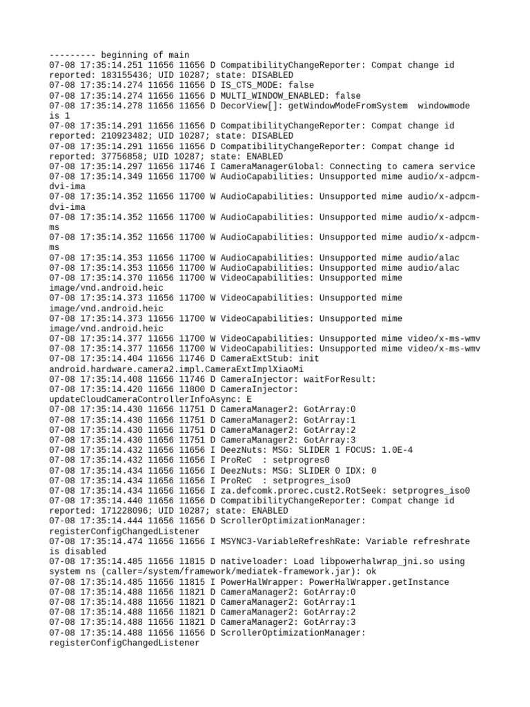 Log Cat 1751974514100 | PDF | Computing | Computer Programming