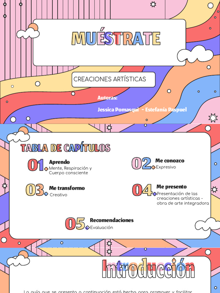 Guia Didáctica Creaciones Artisticas - Múestrate | PDF | Creatividad ...