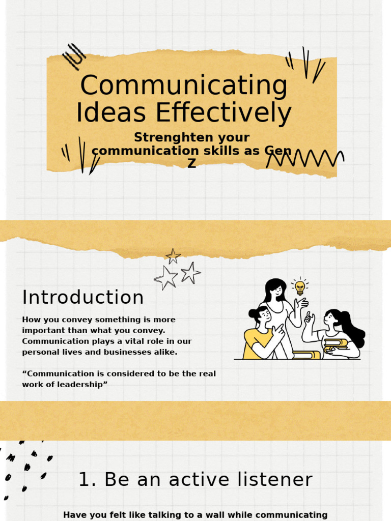 Communicating Ideas Effectively | PDF | Communication | Human Communication