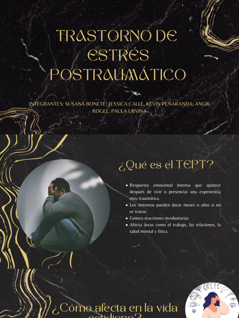 Trastorno De Estrés Postraumático Pdf Las Emociones Sicología